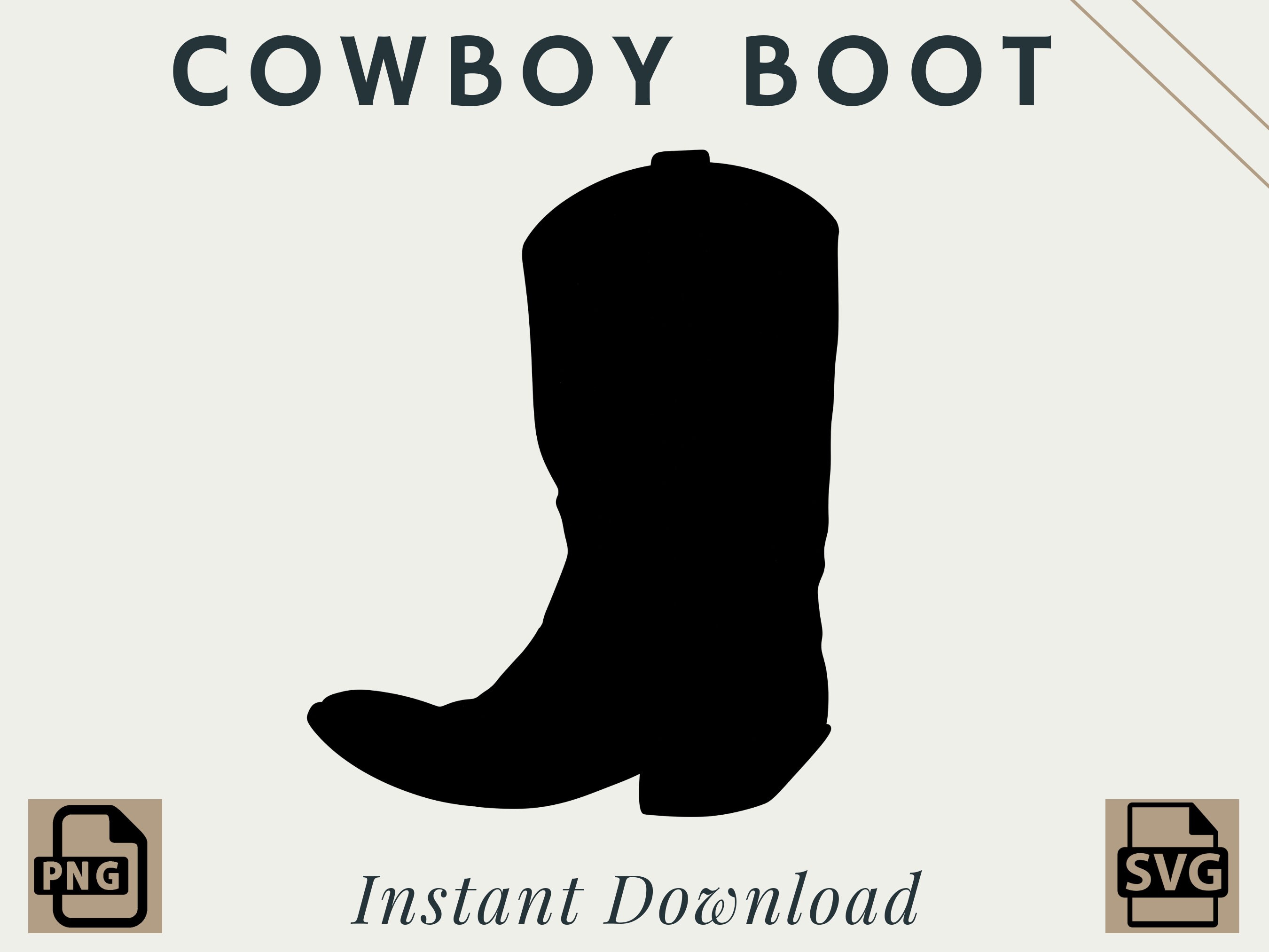 Cowboy Boot | Western | PNG | SVG | Digital Download | Printable - Etsy