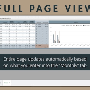 Utility Bill Tracker Template Spreadsheet | Google Sheet | Digital ...