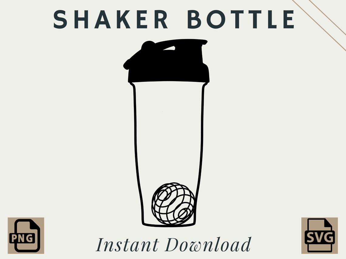 Shaker Bottle | PNG | SVG | Digital Download | Printable - Etsy