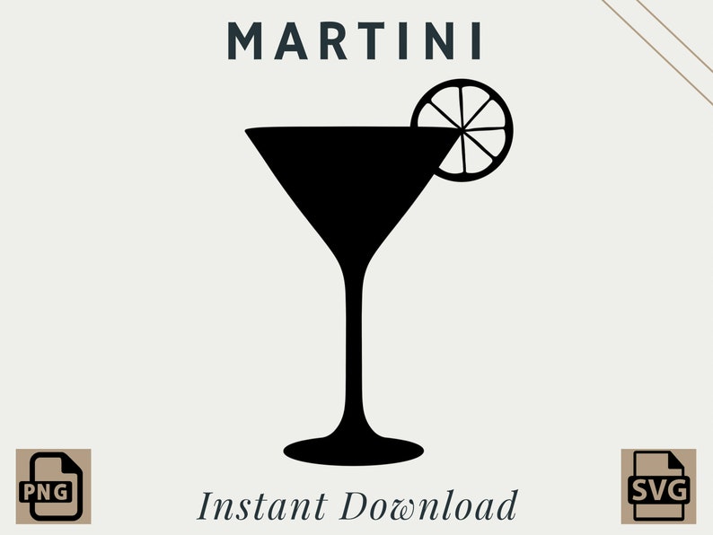 Martini | PNG | SVG | Digital Download | Printable - Etsy