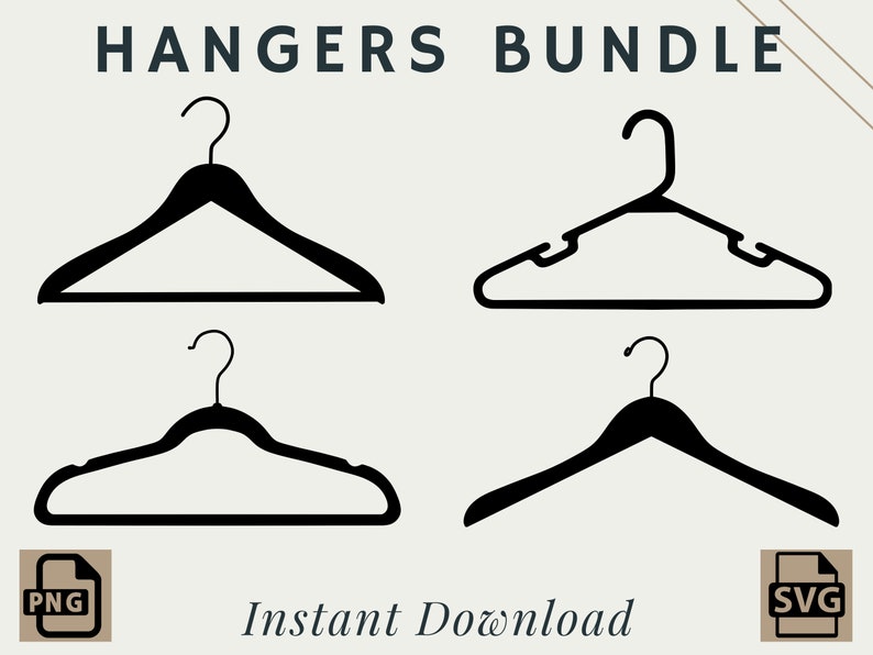 Clothing Hangers Bundle | PNG | SVG | Digital Download | Printable - Etsy