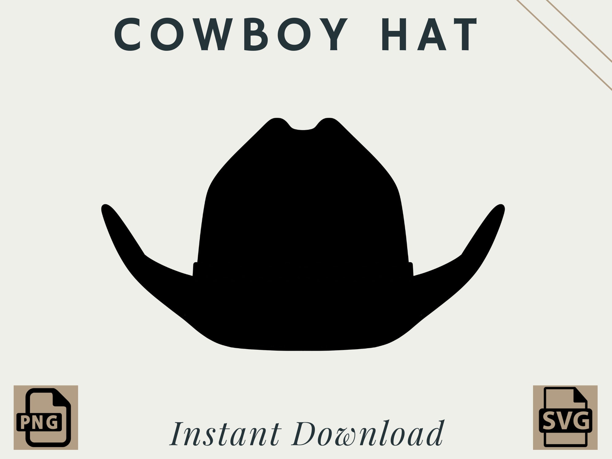 Cowboy Hat | PNG | SVG | Digital Download | Printable - Etsy