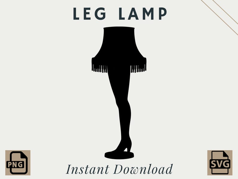 A Christmas Story Leg Lamp | PNG | SVG | Digital Download | Printable ...