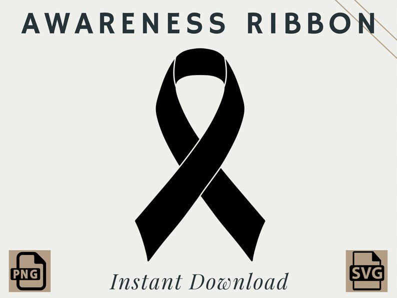 Awareness Ribbon | Cancer Ribbon | PNG | SVG | Digital Download ...