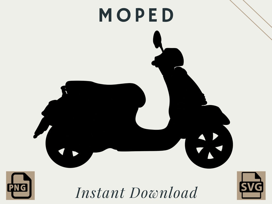 Moped | PNG | SVG | Digital Download | Printable - Etsy
