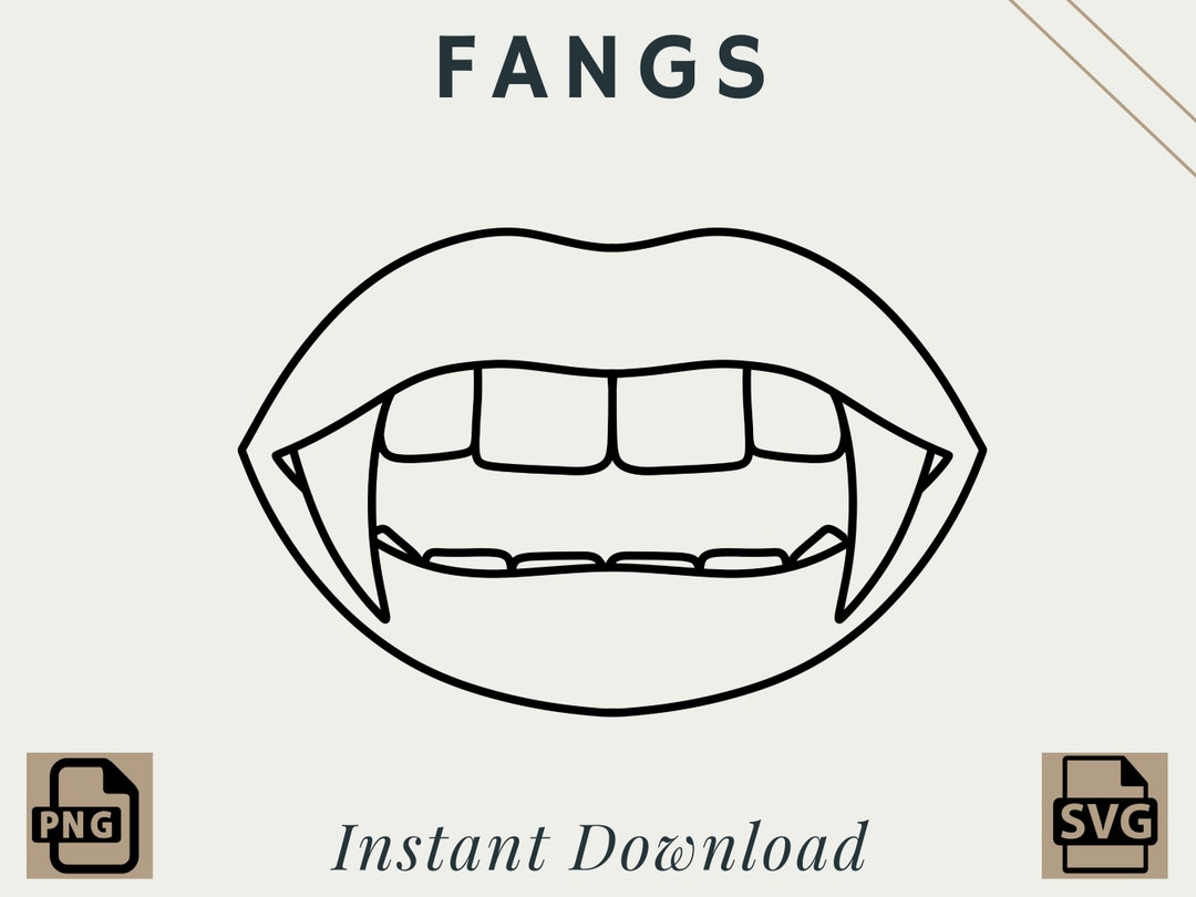 Halloween Fangs | PNG | SVG | Digital Download | Printable - Etsy