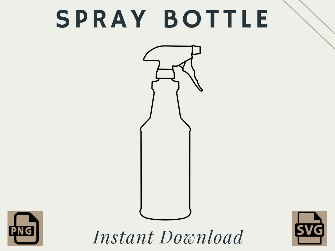 Spray Bottle | PNG | SVG | Digital Download | Printable - Etsy