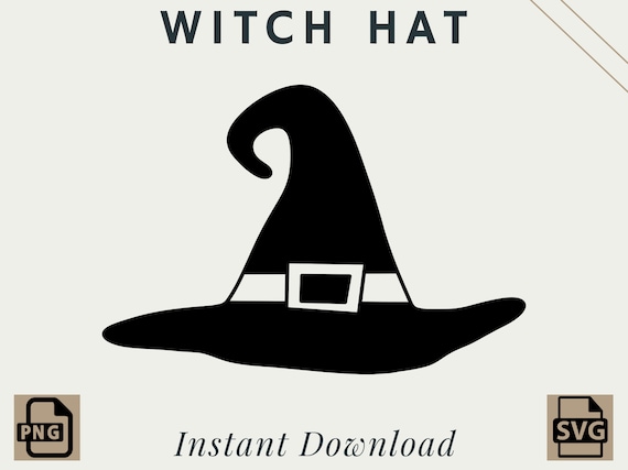 Witch Hat Halloween PNG SVG Digital Download Printable - Etsy