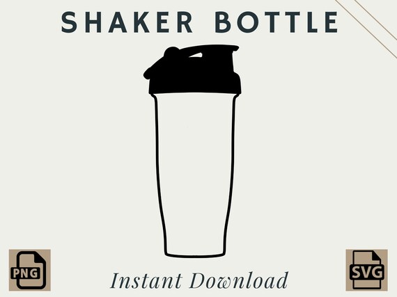 Shaker Bottle PNG SVG Digital Download Printable - Etsy