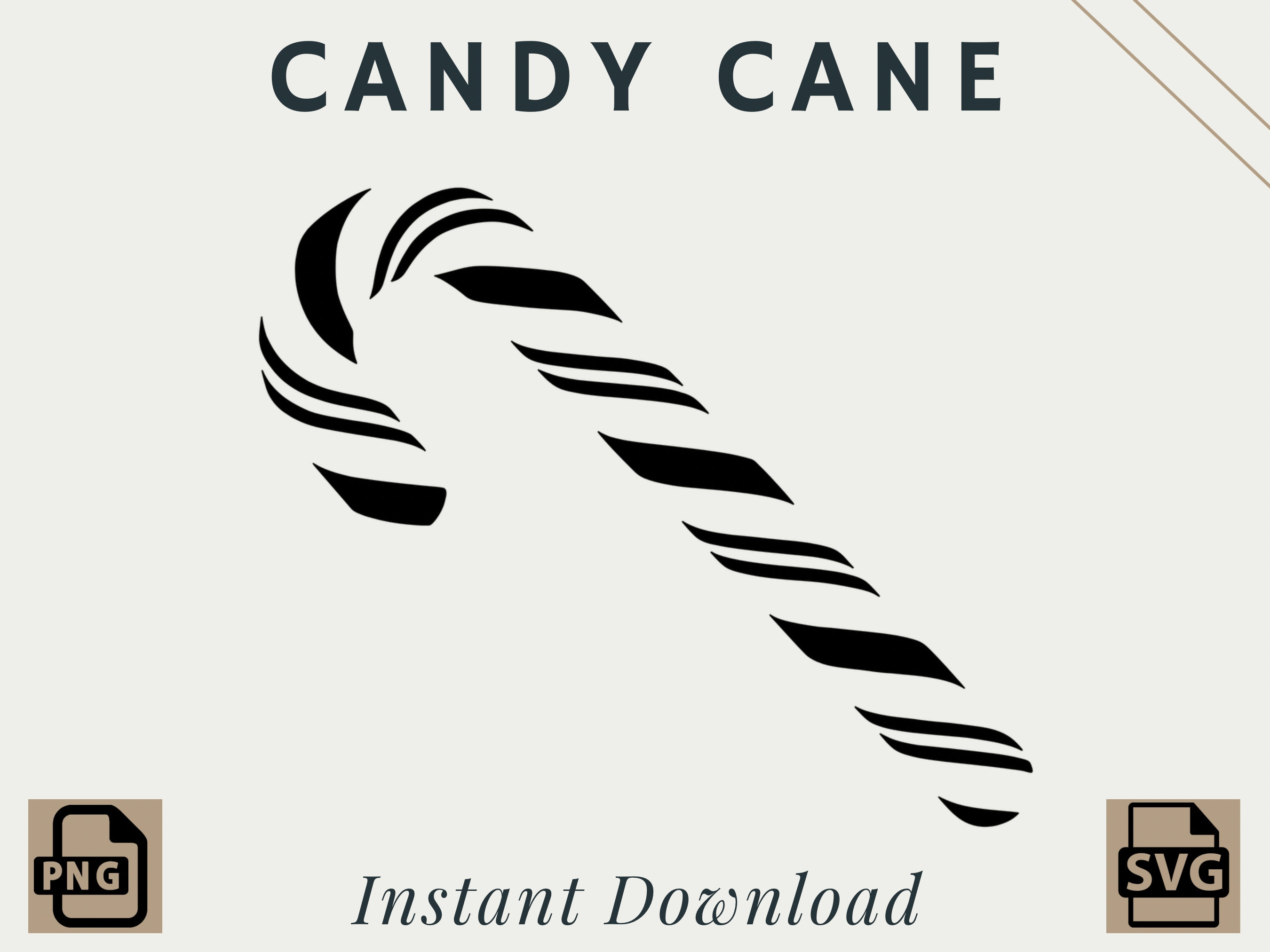 Candy Cane | PNG | SVG | Digital Download | Printable - Etsy