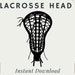 Lacrosse Head | PNG | SVG | Digital Download | Printable - Etsy