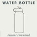 Water Bottle | PNG | SVG | Digital Download | Printable - Etsy
