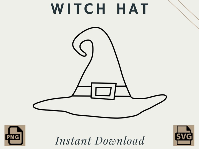 Witch Hat | Halloween | PNG | SVG | Digital Download | Printable - Etsy