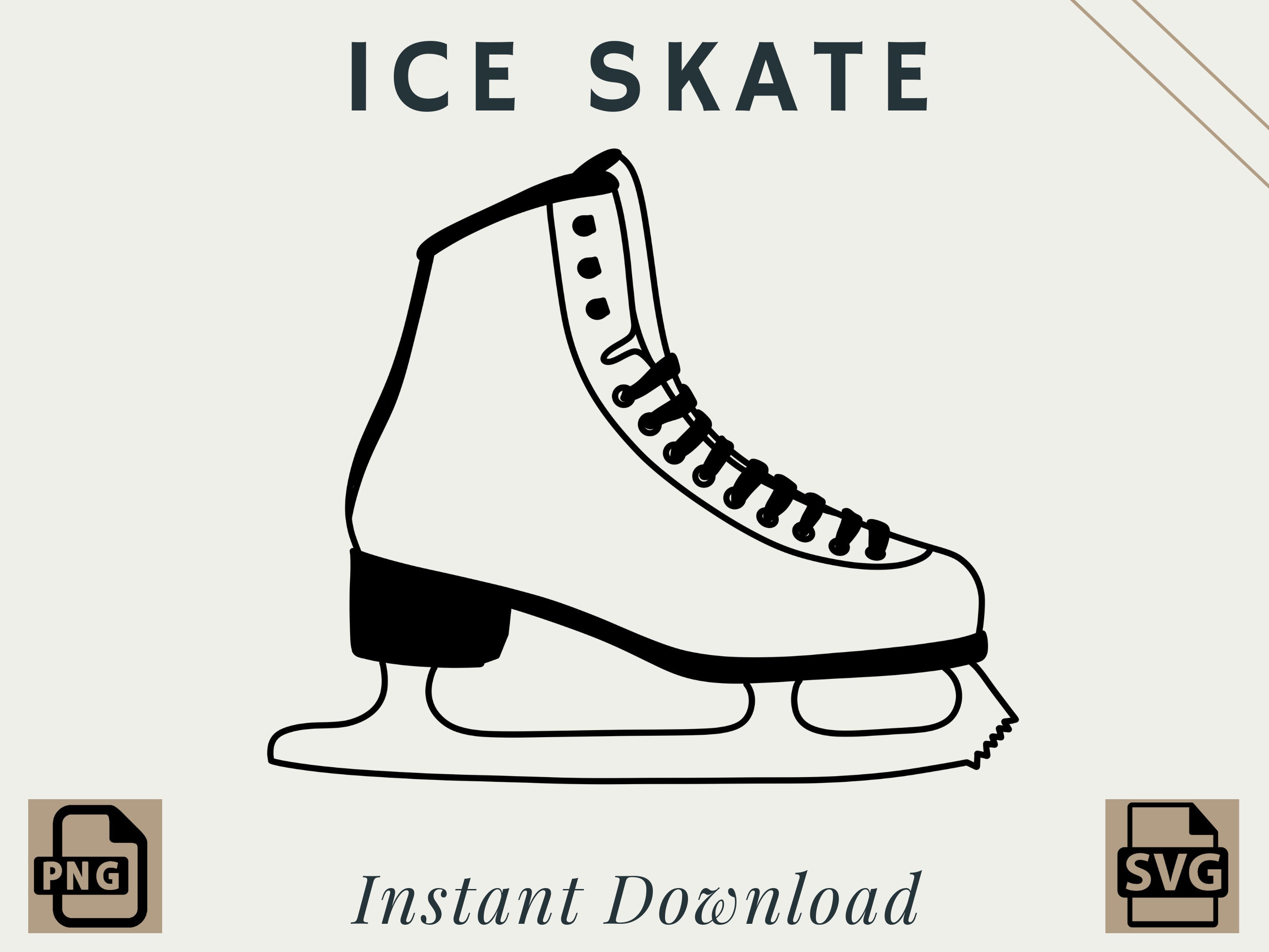 Ice Skate | PNG | SVG | Digital Download | Printable - Etsy