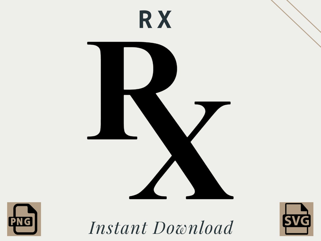 Rx Symbol | PNG | SVG | Digital Download | Printable - Etsy Canada