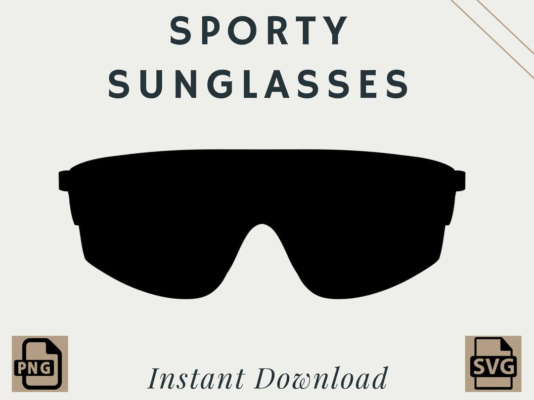 Sporty Sunglasses | PNG | SVG | Digital Download | Printable - Etsy