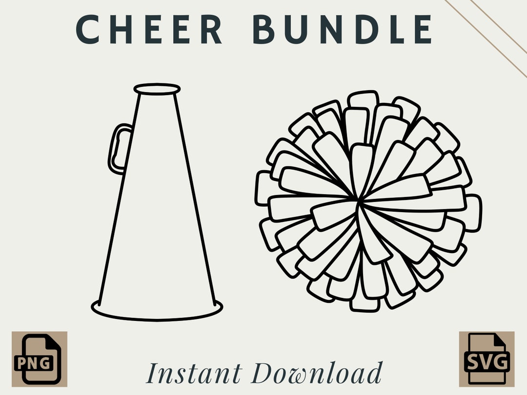 Cheerleading Bundle PNG SVG Digital Download Printable - Etsy
