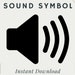 Sound Symbol Volume Symbol PNG SVG Digital Download Printable - Etsy