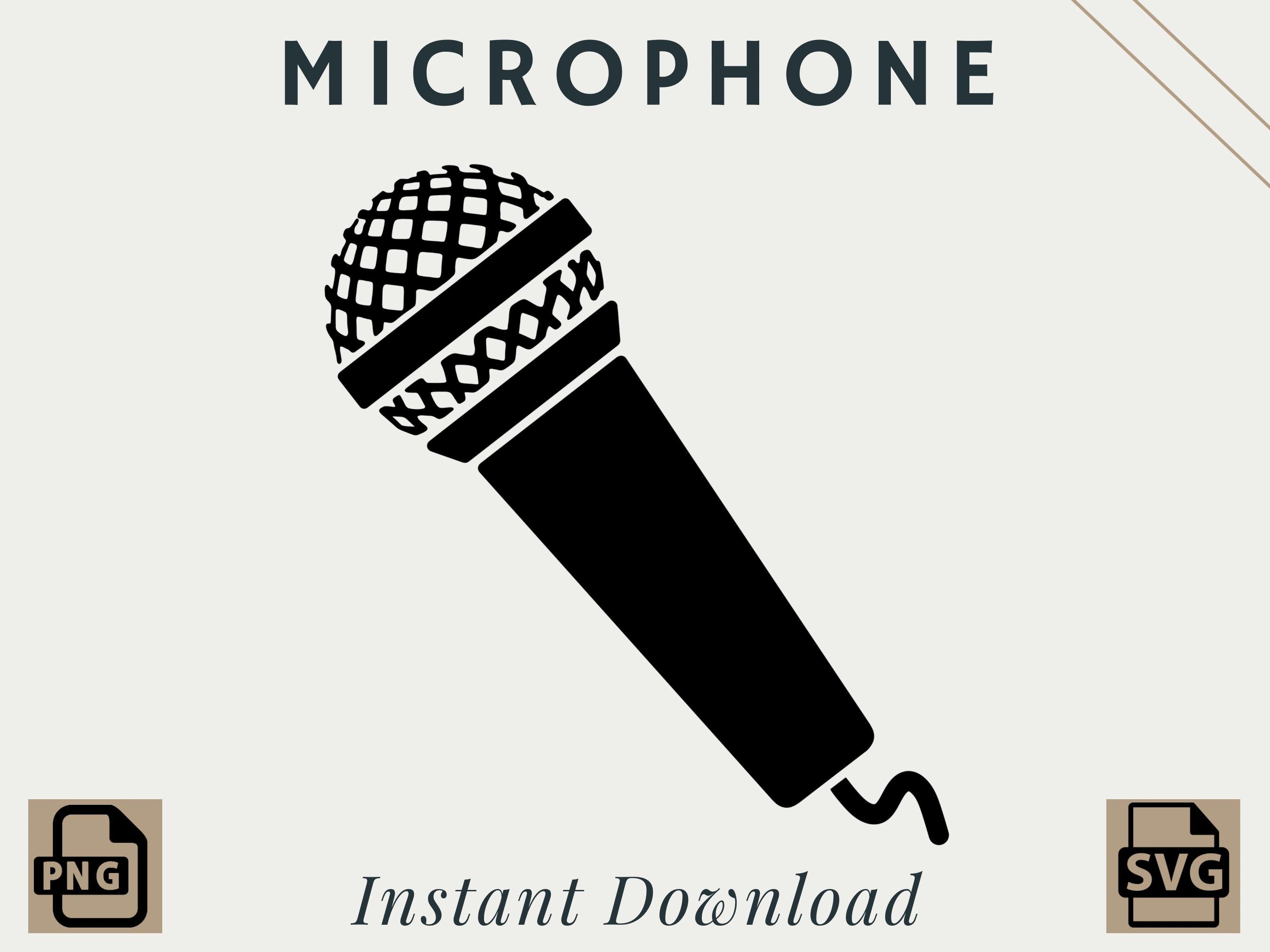 Microphone | PNG | SVG | Digital Download | Printable - Etsy