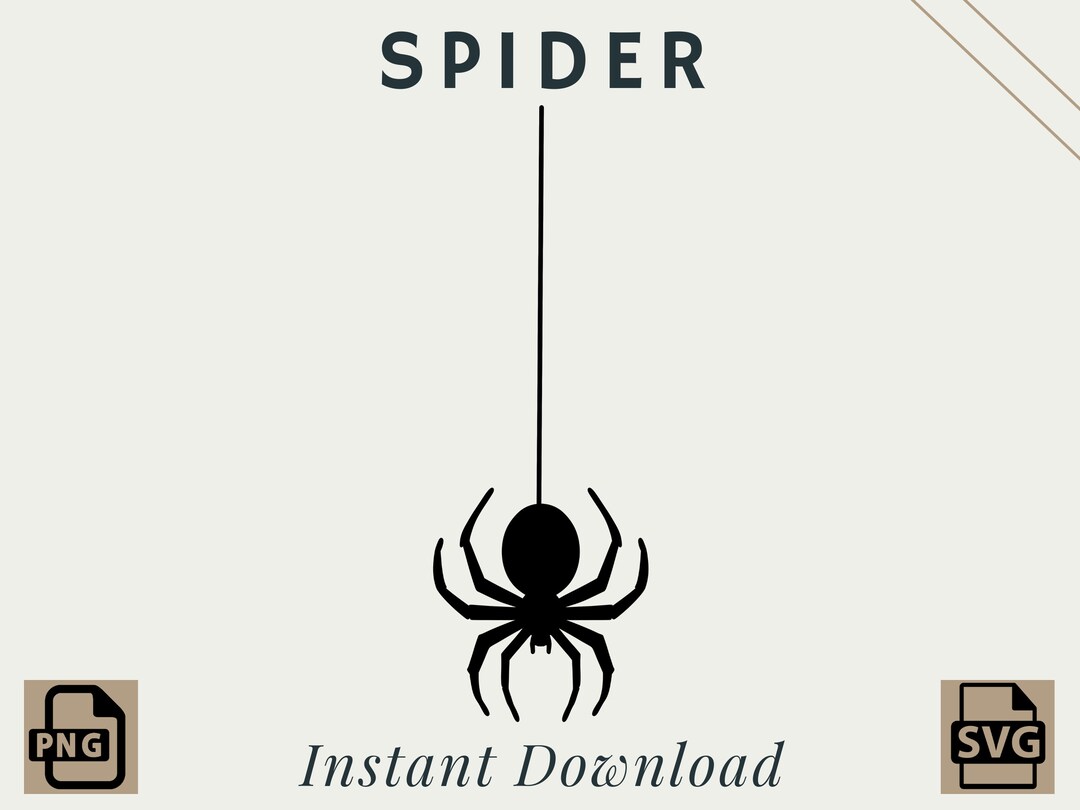 Spider Halloween | PNG | SVG | Digital Download | Printable - Etsy