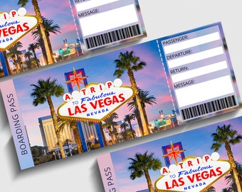 Vegas Airline Ticket - Etsy