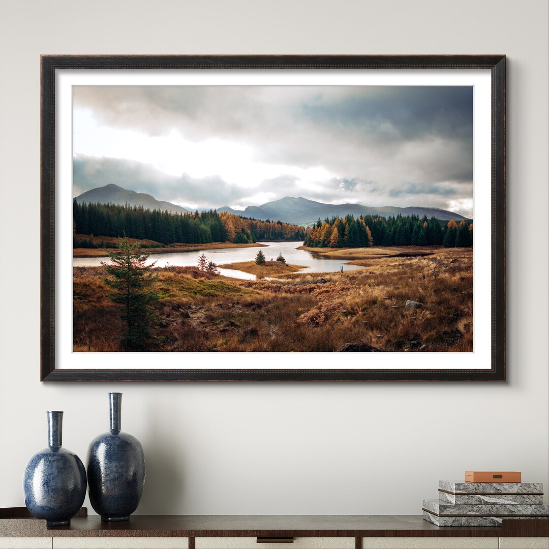 Scottish Landscape Print, Autumn Forest in Scotland Print, River Spean ...