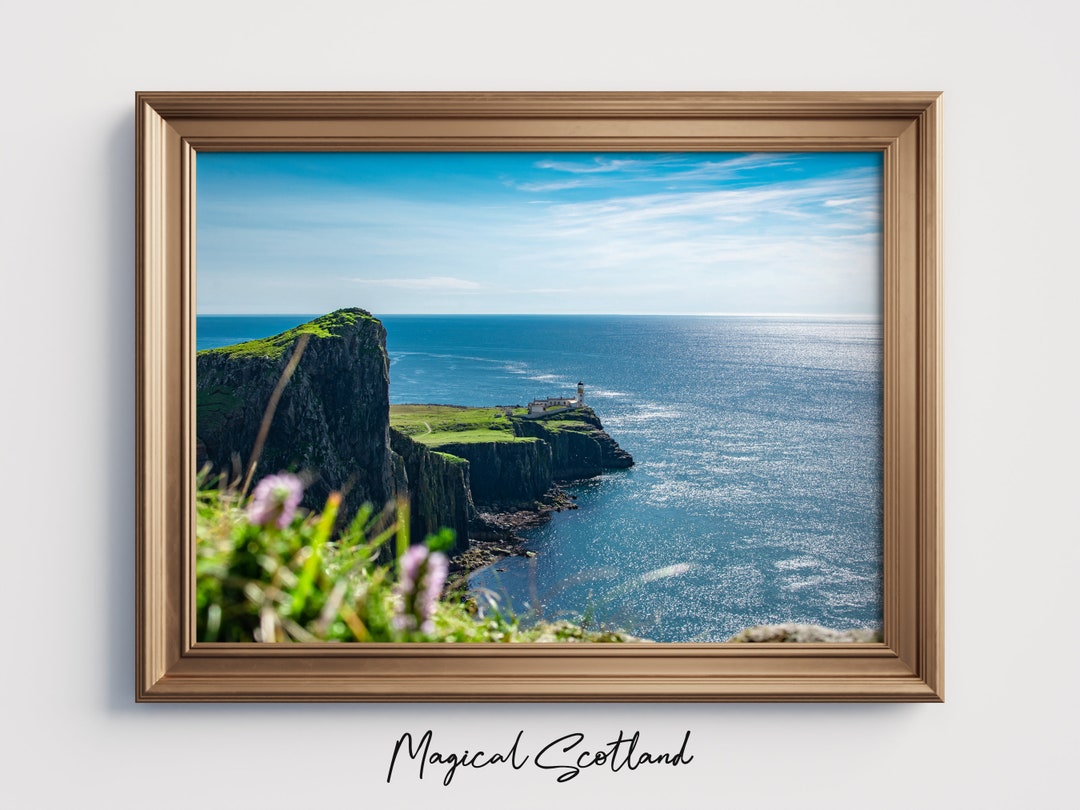 Isle of Skye Print, Neist Point Lighthouse, Scotland Landscapes ...