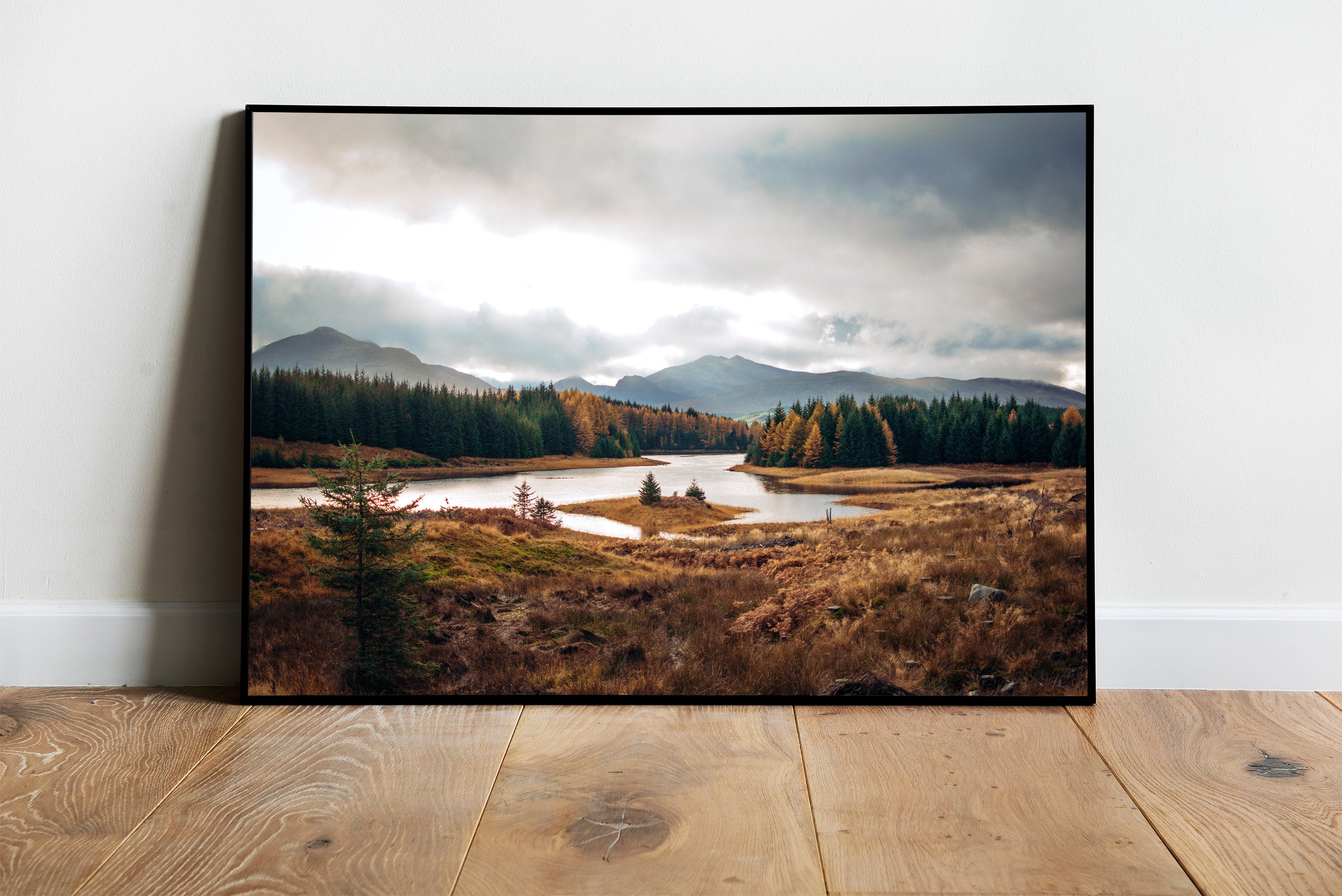 Scottish Landscape Print, Autumn Forest in Scotland Print, River Spean ...