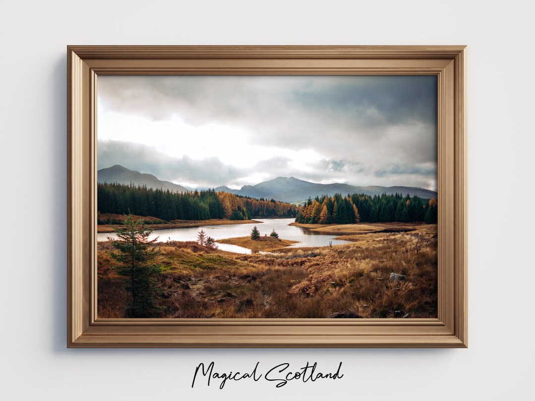 Scottish Landscape Print, Autumn Forest in Scotland Print, River Spean ...