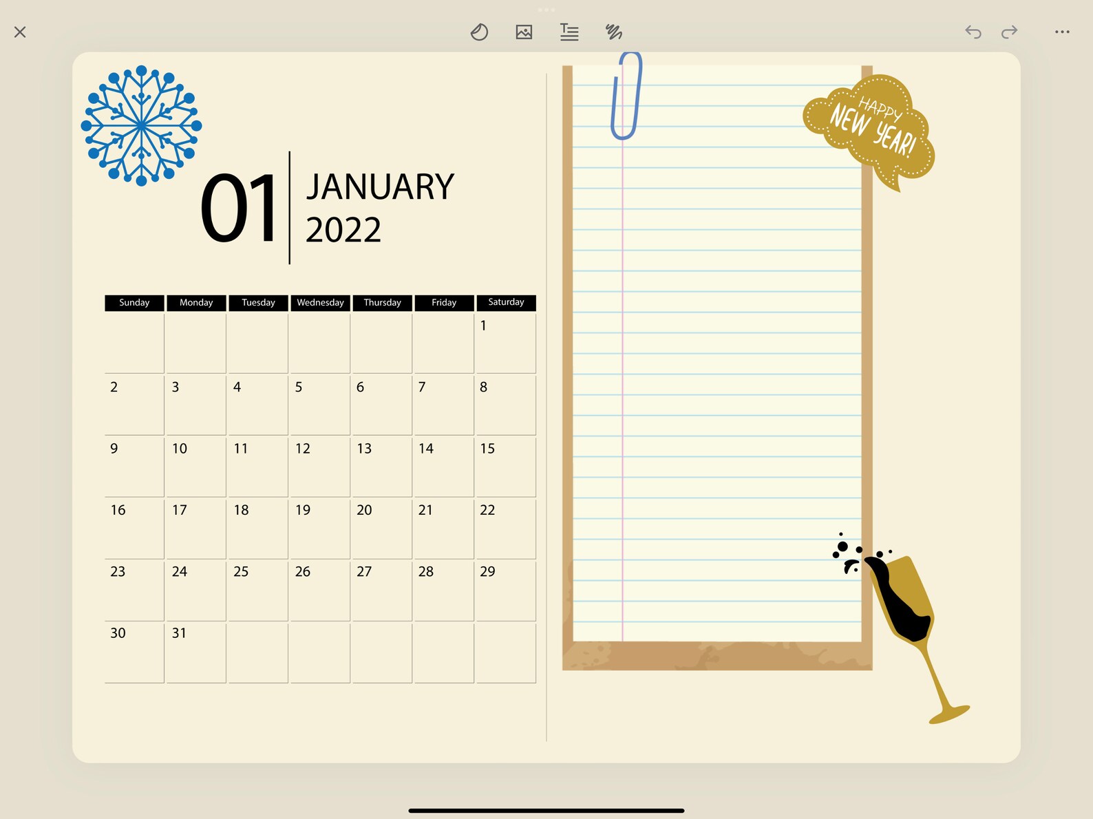 Monthly/weekly Digital Planner - Etsy