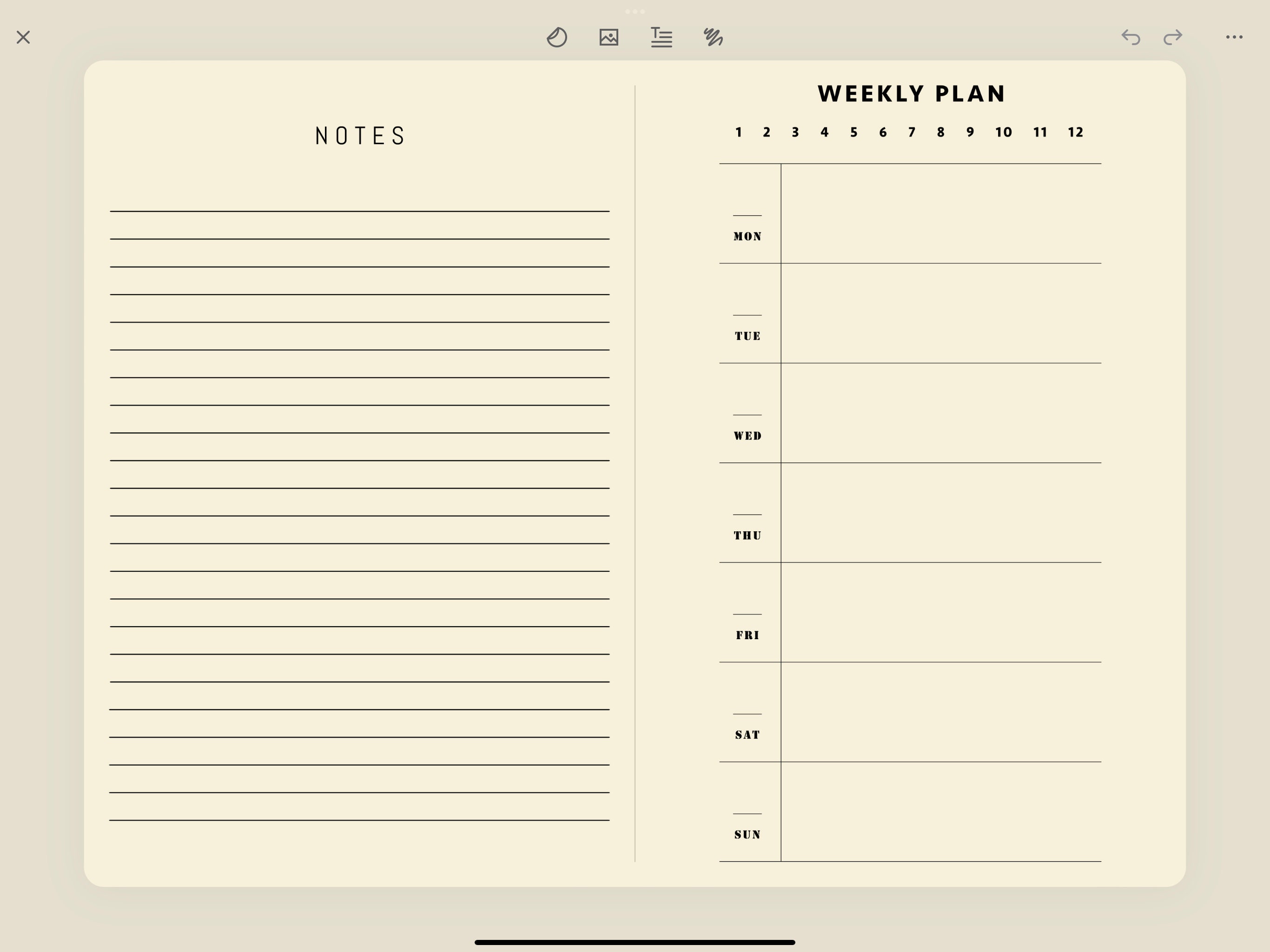Monthly/weekly Digital Planner - Etsy
