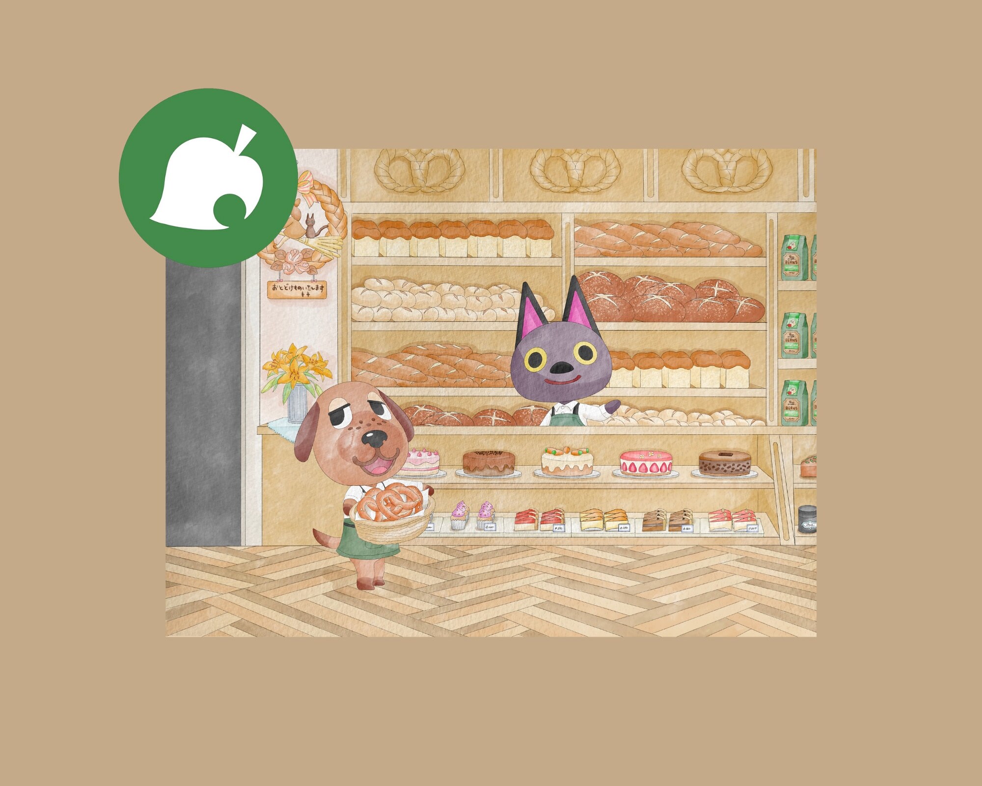 Animal Crossing 8 X 10 Inch Print Kiki and Bea Kiki's Delivery Service ...