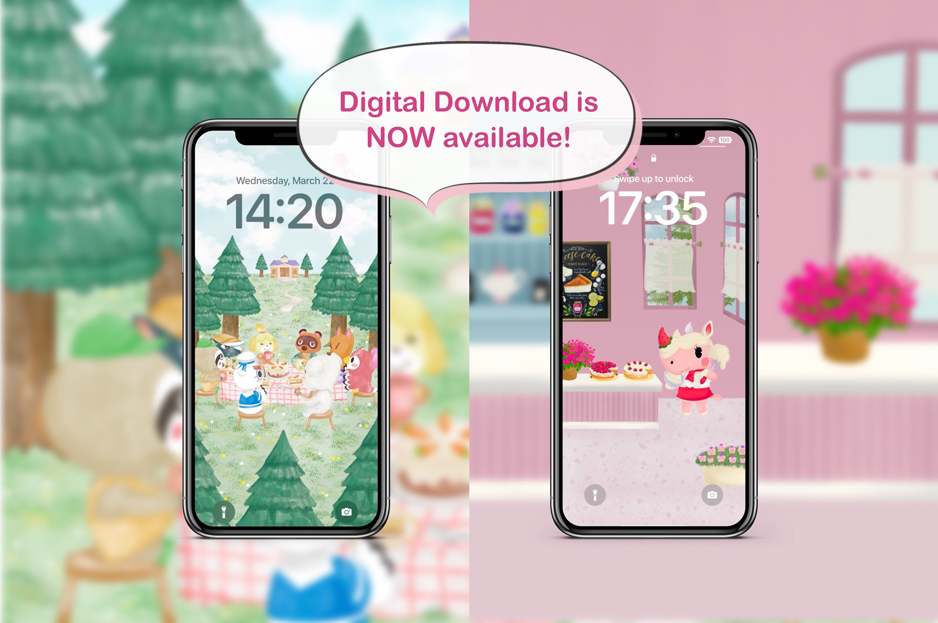 Animal Crossing Postcard Chrissy & Francine Animal - Etsy