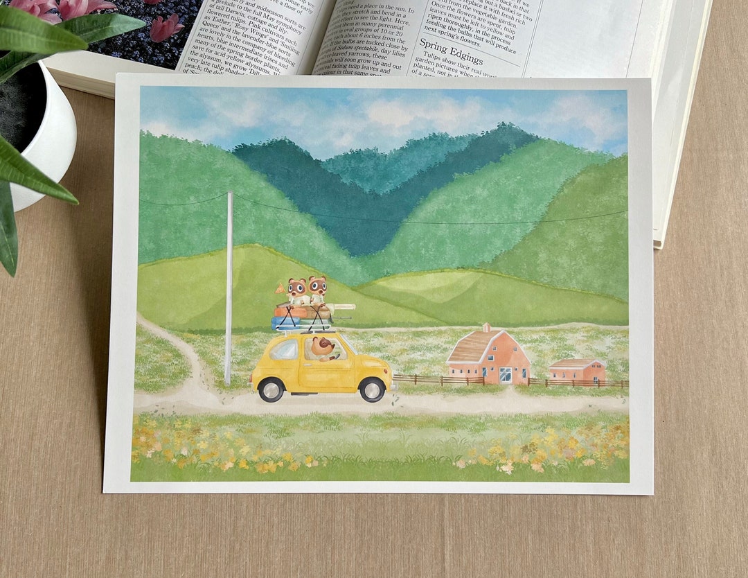 Animal Crossing Postcard Tom Nook Timmy & Tommy Animal - Etsy