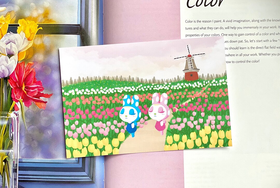 Animal Crossing Postcard Chrissy & Francine Animal - Etsy