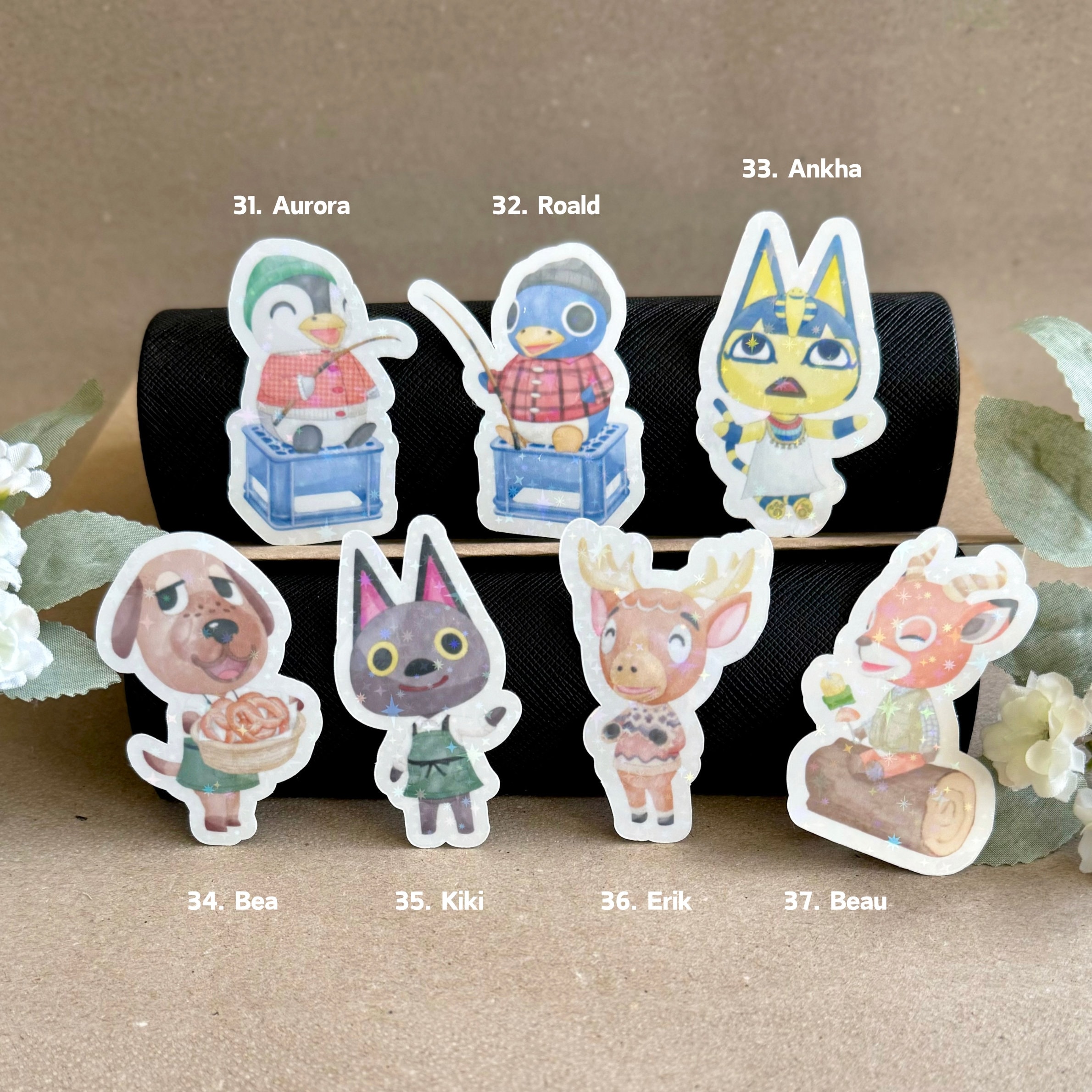Holographic Animal Crossing Stickers Waterproof ACNH Vinyl Stickers - Etsy