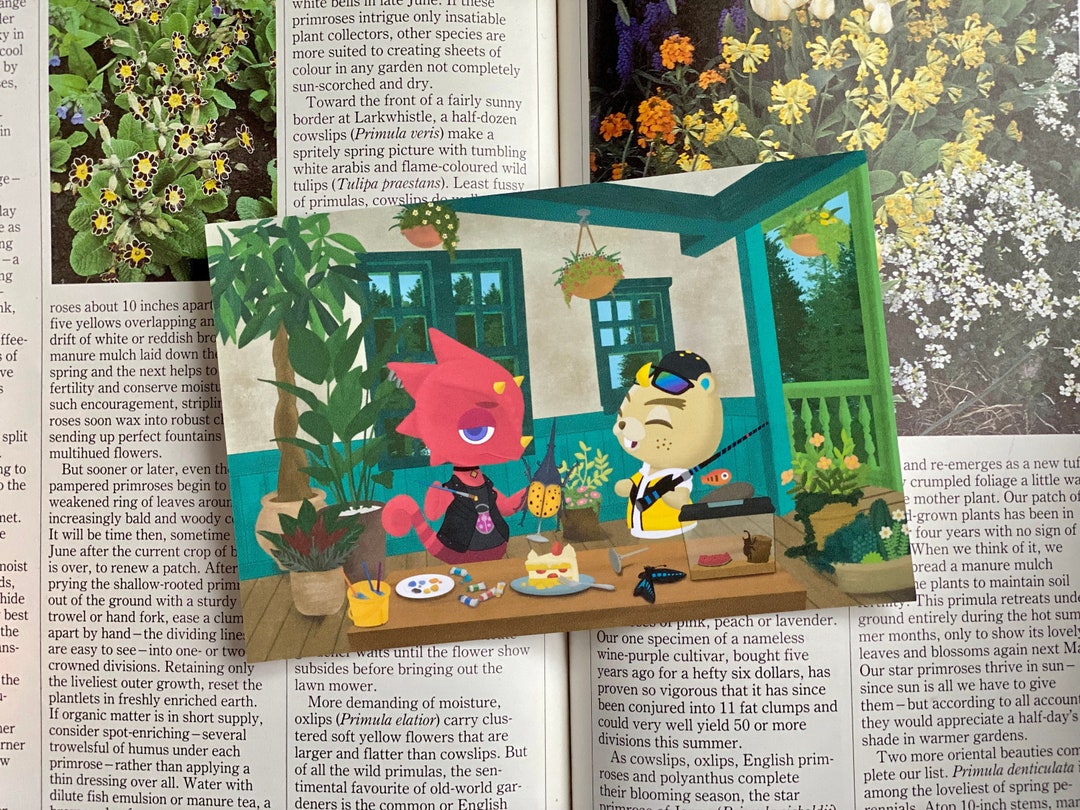 Animal Crossing Postcard Flick and C.J. Animal Crossing - Etsy