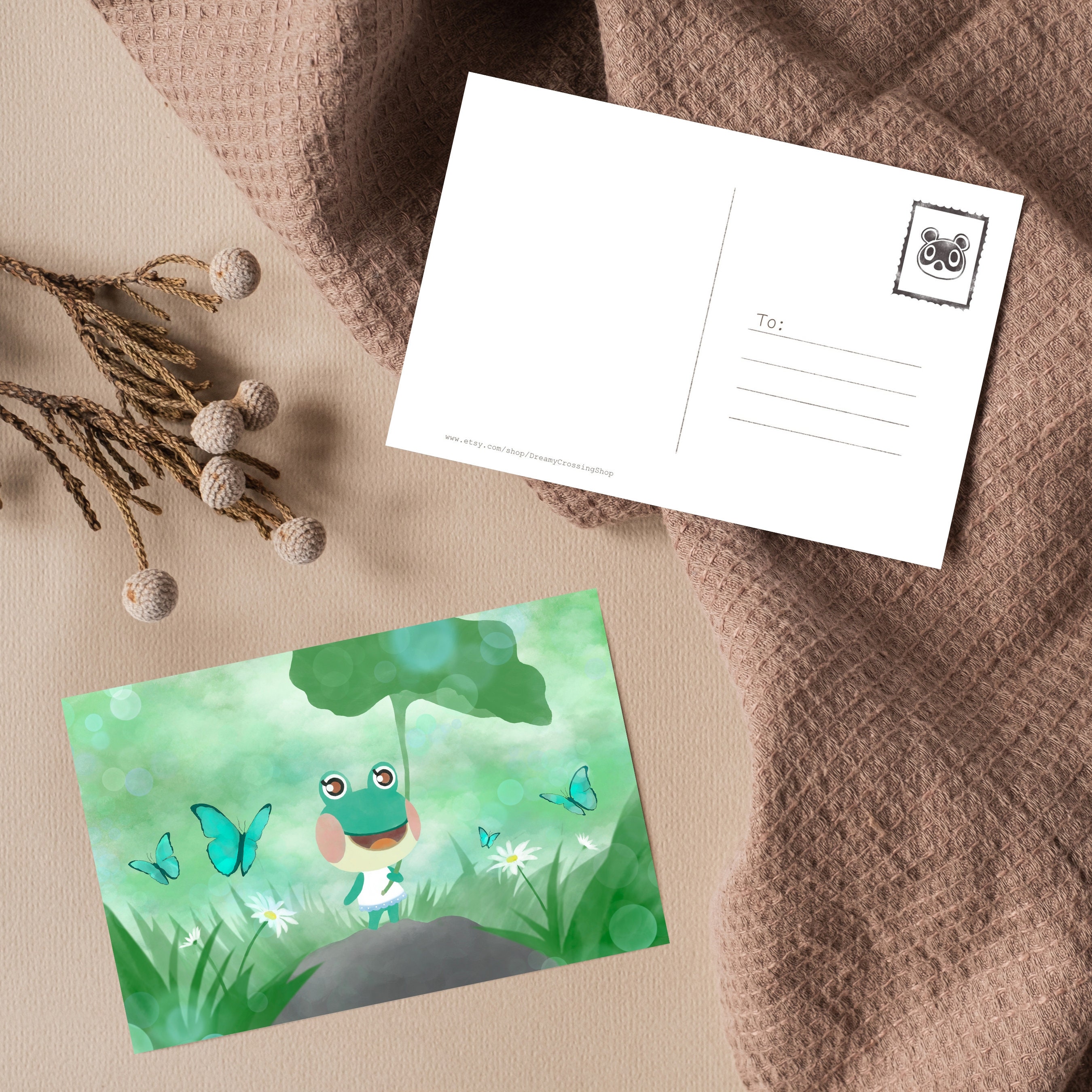 Animal Crossing Postcard Lily Animal Crossing Print Animal Crossing Art ...