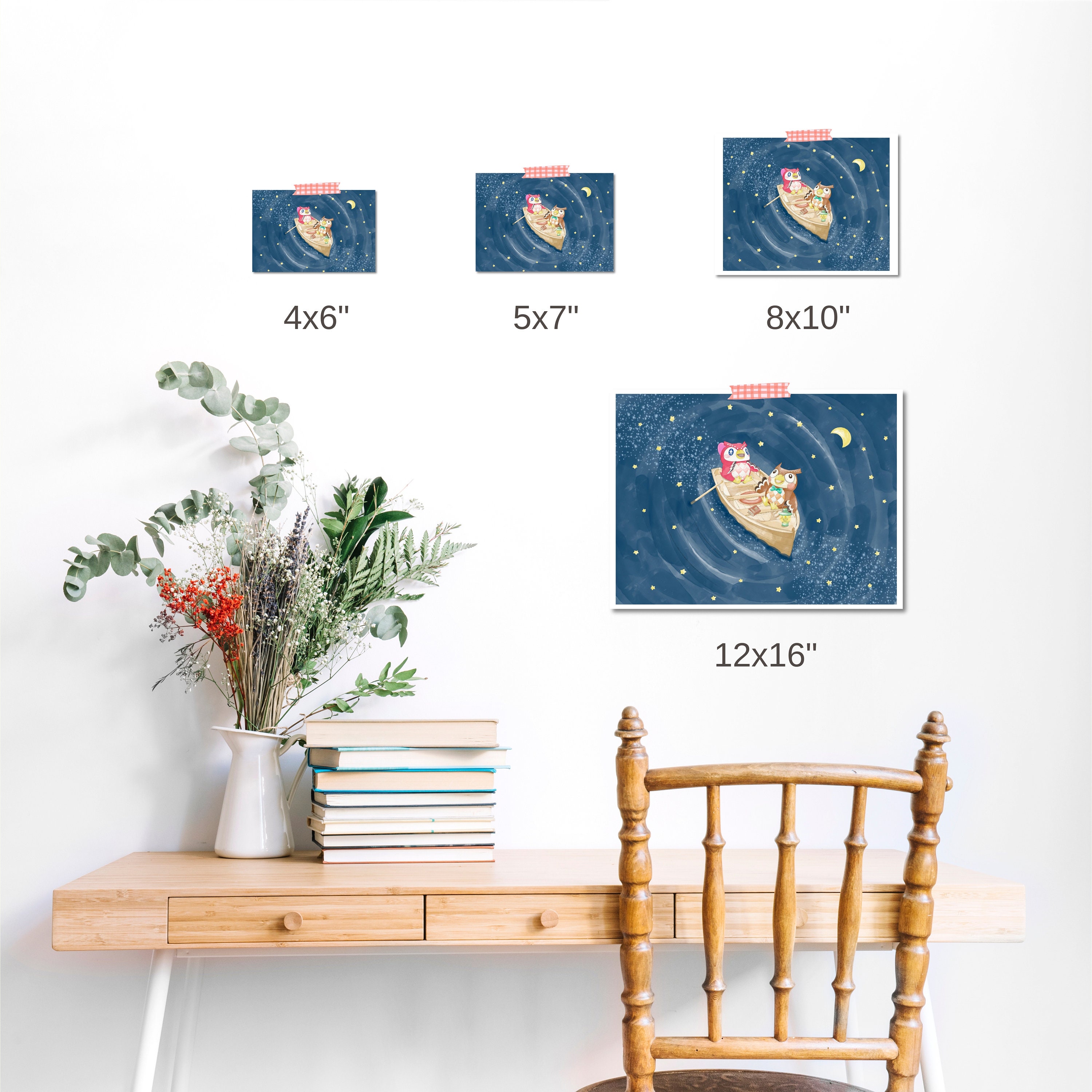 Animal Crossing Postcard Celeste and Blathers Animal - Etsy