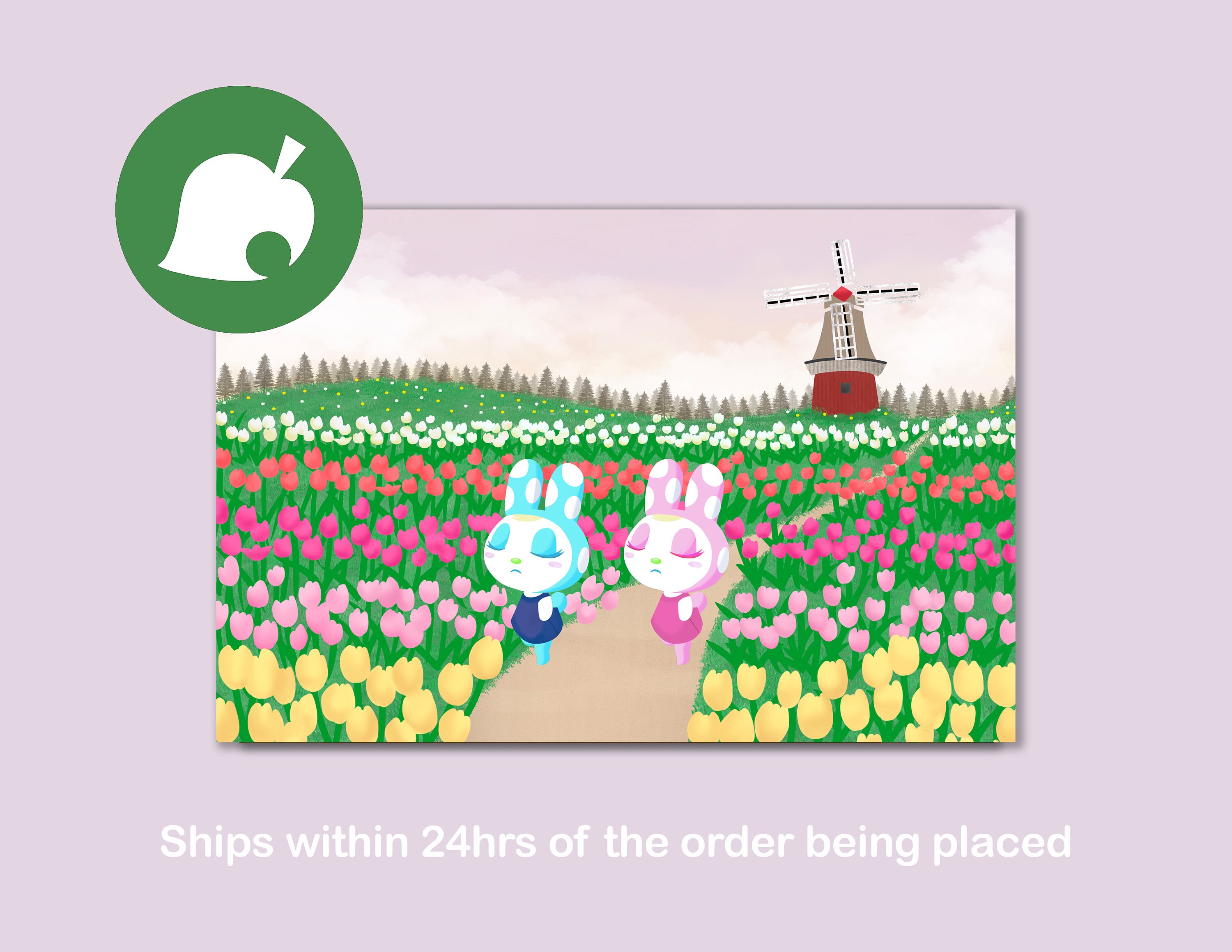 Animal Crossing Postcard Chrissy & Francine Animal - Etsy