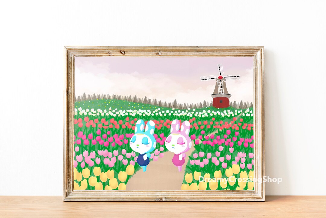 Animal Crossing 8 X 10 Inch Print Chrissy and Francine ACNH Print ...