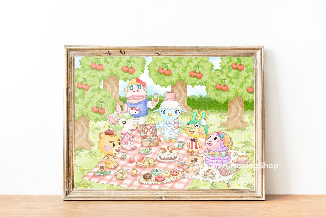 Animal Crossing 8 X 10 Inch Print - Sanrio Villagers - ACNH Print ...