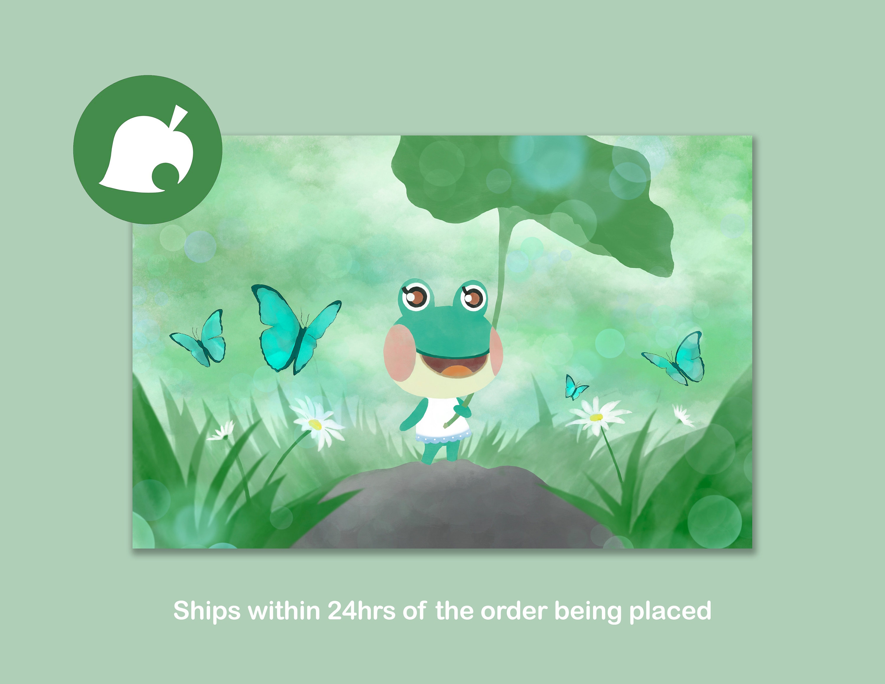 Animal Crossing Postcard Lily Animal Crossing Print Animal Crossing Art ...