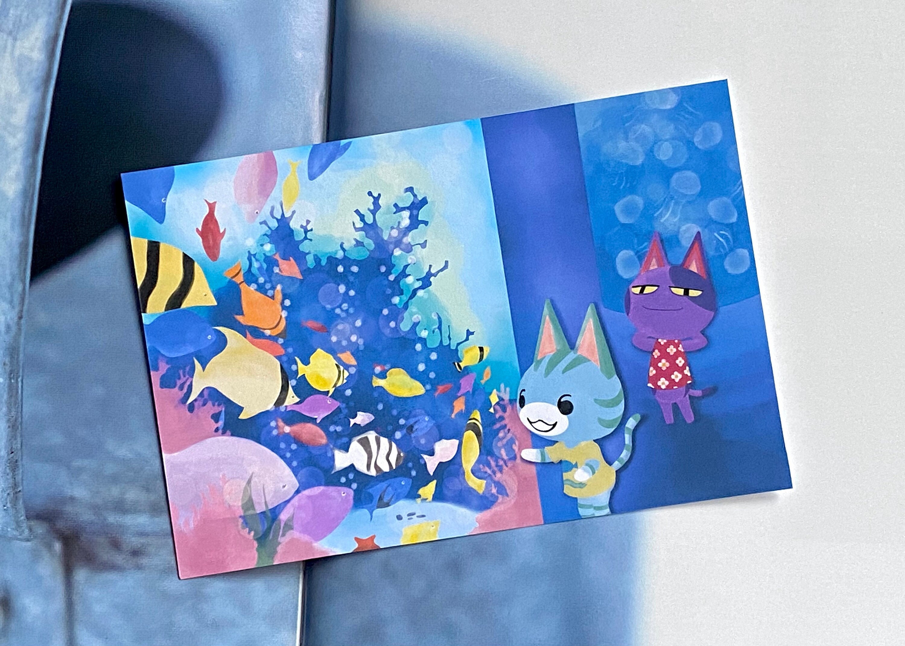 Animal Crossing Postcard Lolly & Bob Animal Crossing Print - Etsy