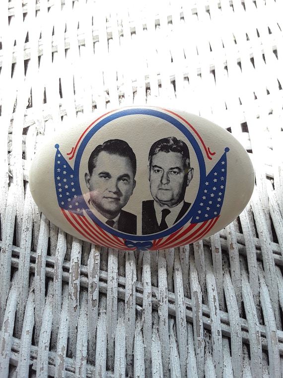 1964 George Wallace Presidential Campaign Pin Back Bu… - Gem