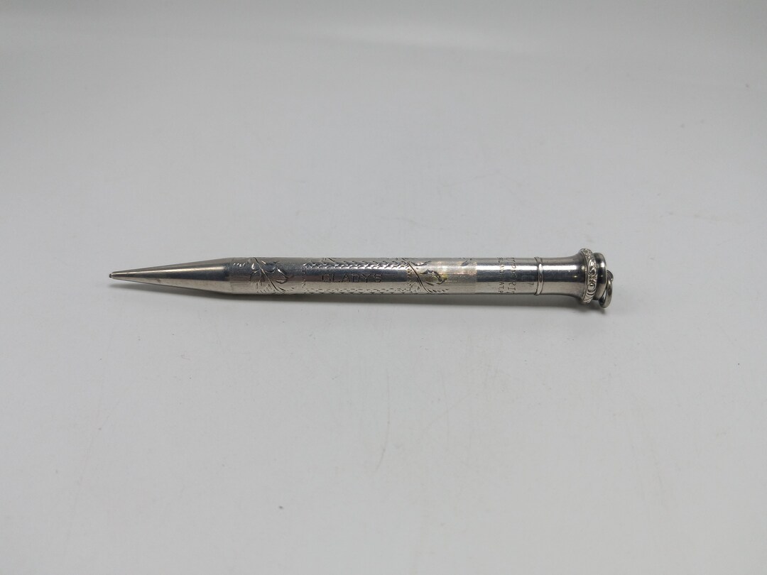 Vintage Superite Chased Sterling Silver Chatelaine Mechanical - Etsy