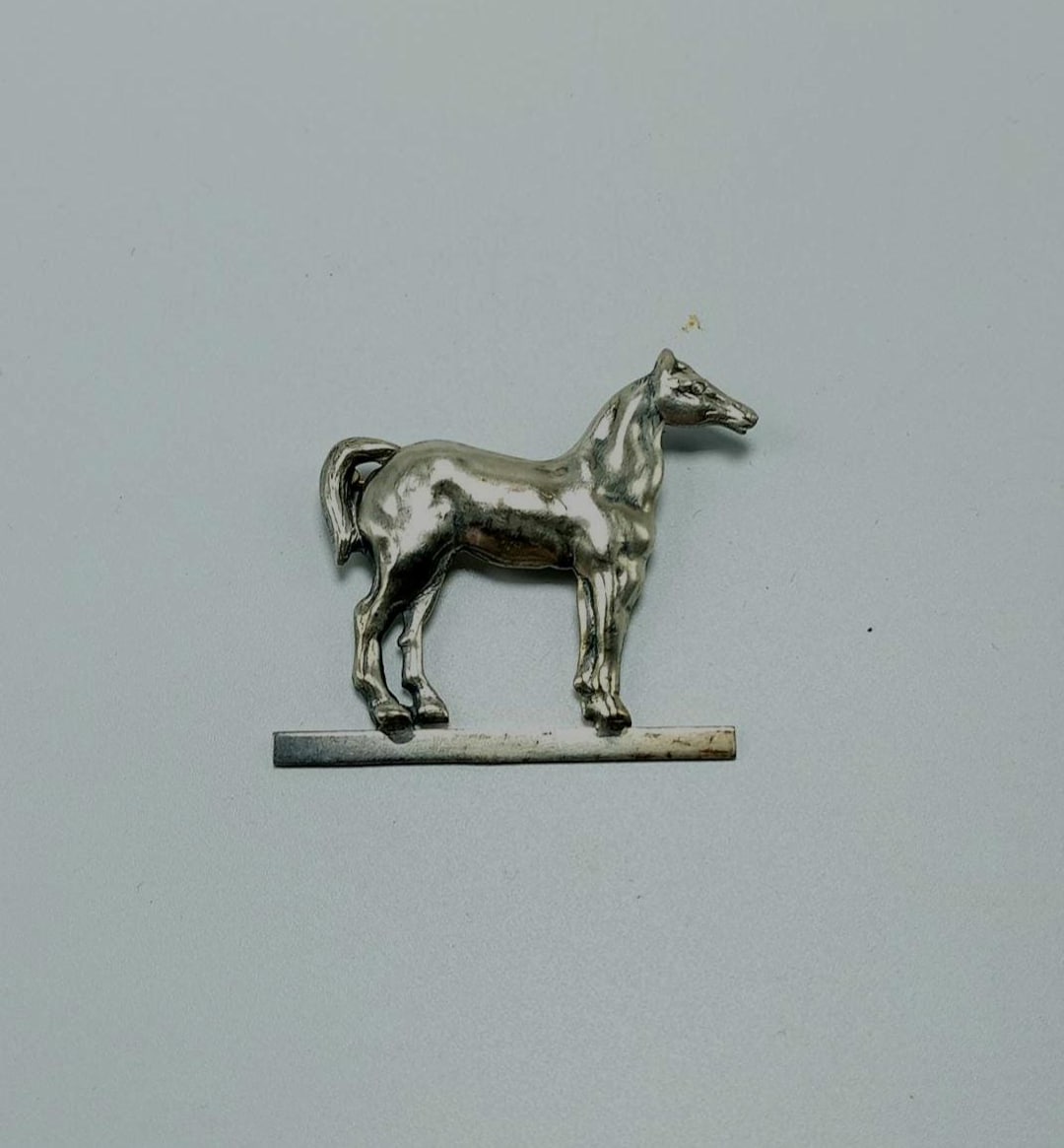 Vintage Large Sterling Silver Horse Stallion Equestrian Figural Brooch ...