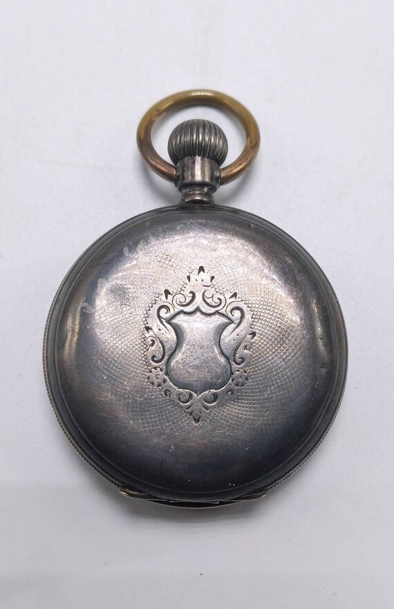 Antique Silver Longines pocket watch - vintage Swiss … - Gem