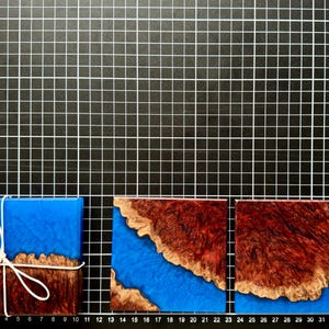 Handcrafted Resin Wood Coaster Handmade Australian Mallee Burl Timber ...
