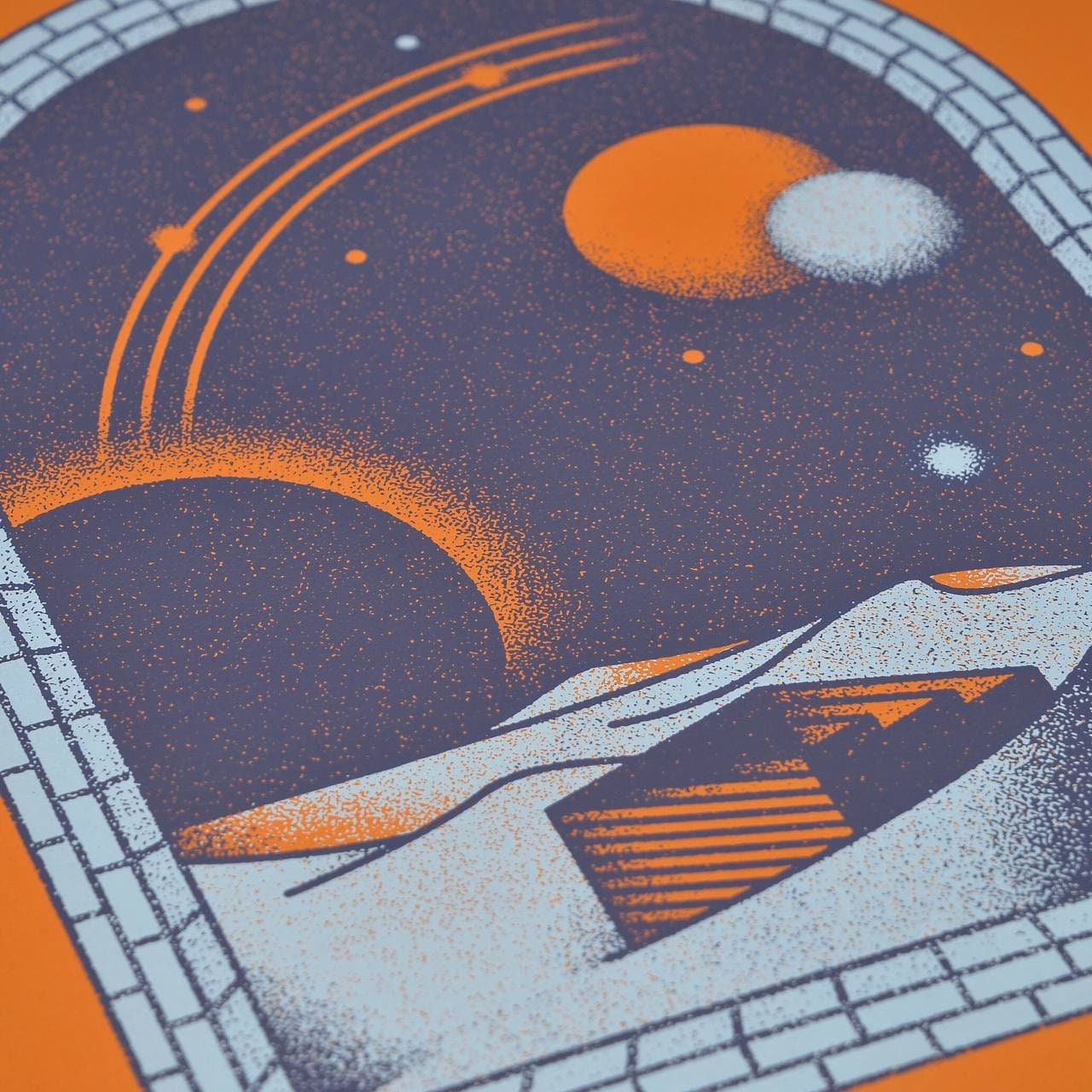 Sci-fi Screen Print Retrofuturism Poster Science Fiction Art Print ...
